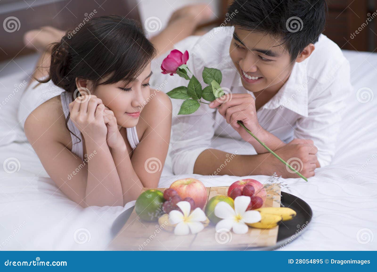 Romantic morning stock image. Image of amorous, closeness - 28054895