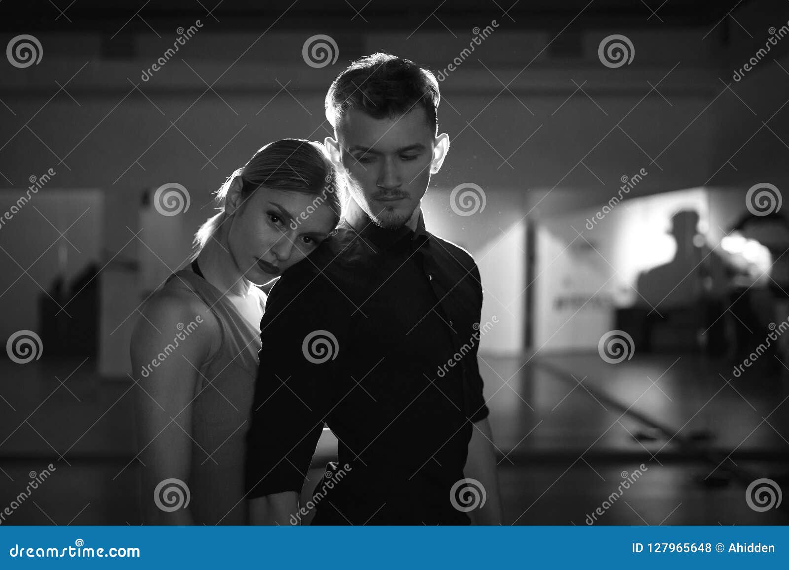 Dancing couple portrait stock photo. Image of dress - 127965648