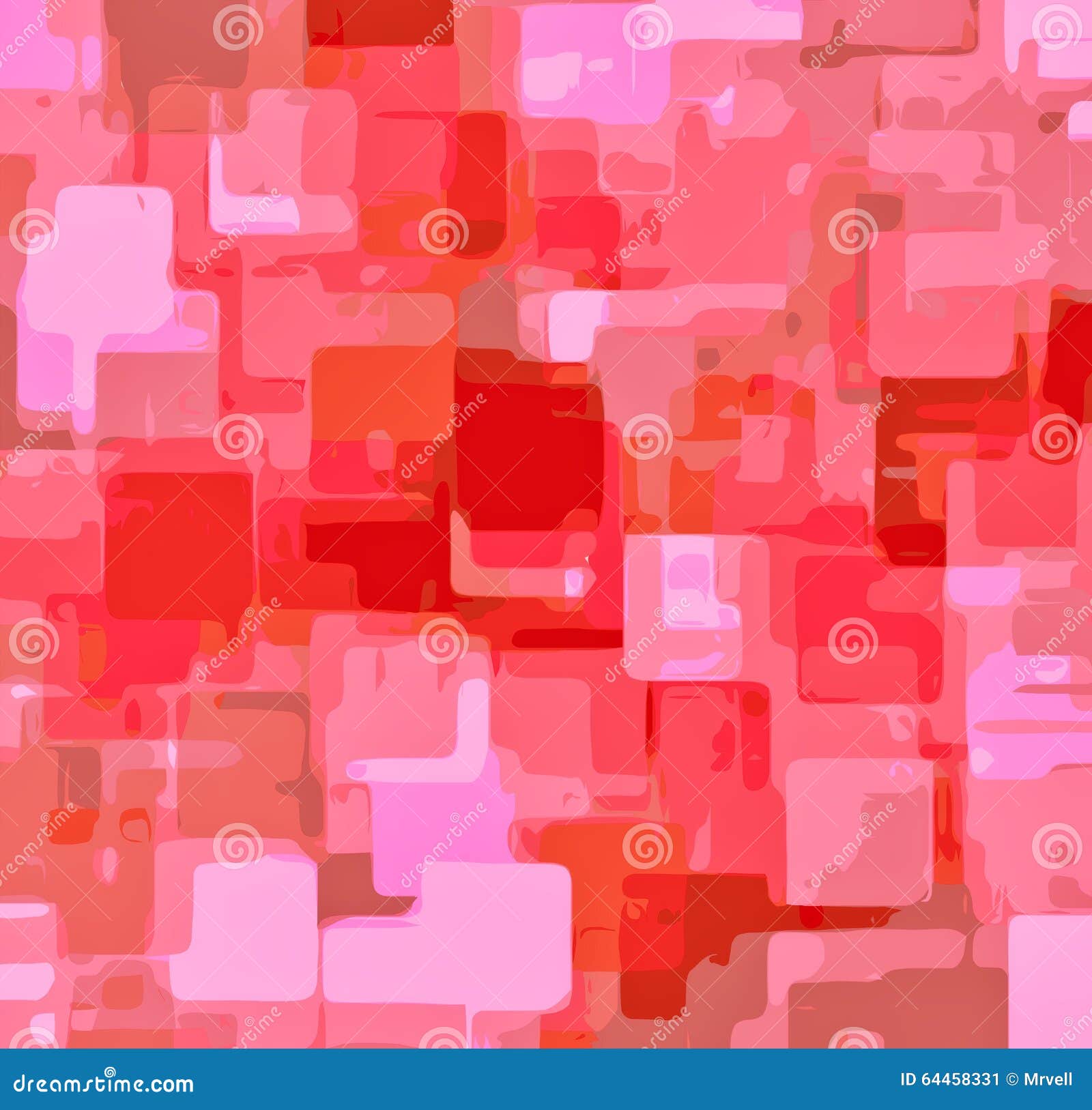 Romantic Pink Painting Square Pattern Abstract Stock Illustration ...