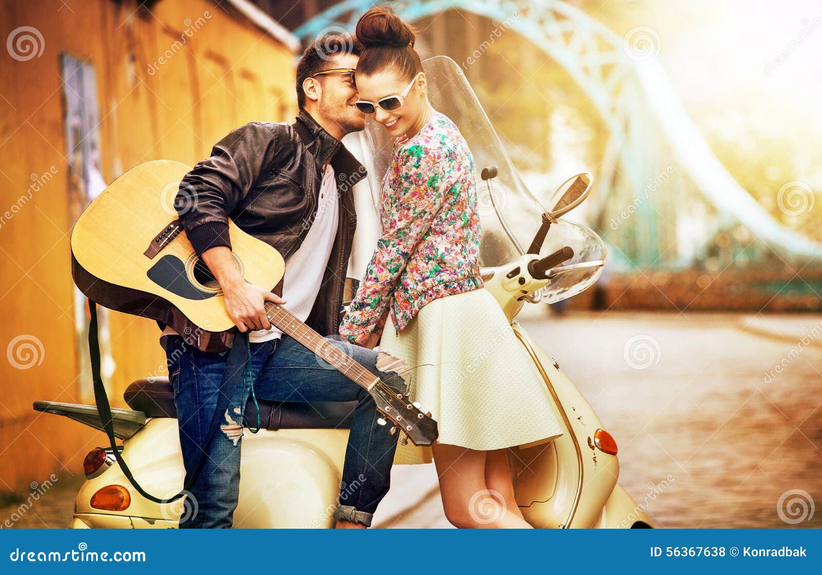 Romantic Portrait of People in Love Stock Photo - Image of colorful ...