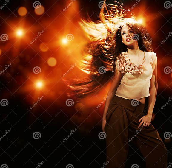 Romantic pose stock photo. Image of dress, attractive - 17523450