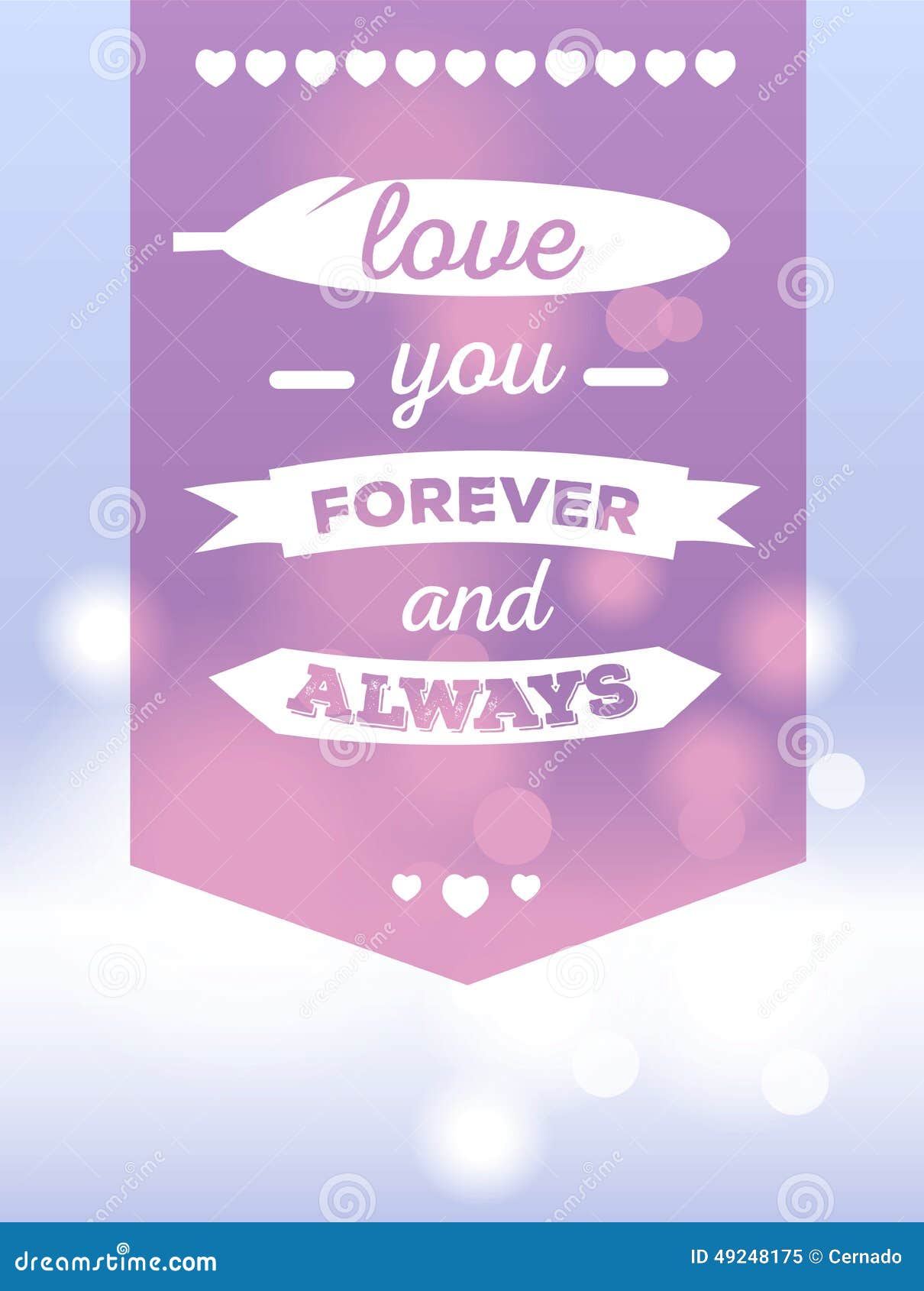 Romantic quote stock vector. Illustration of abstract - 49248175