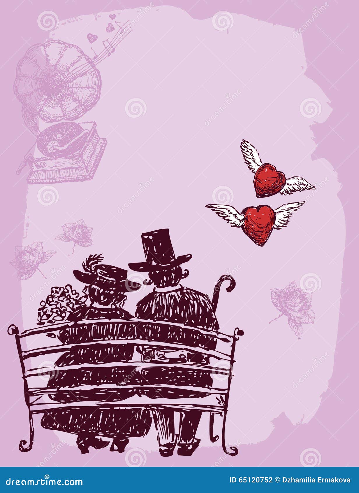 Romantic rendezvous stock vector. Illustration of metaphors - 65120752