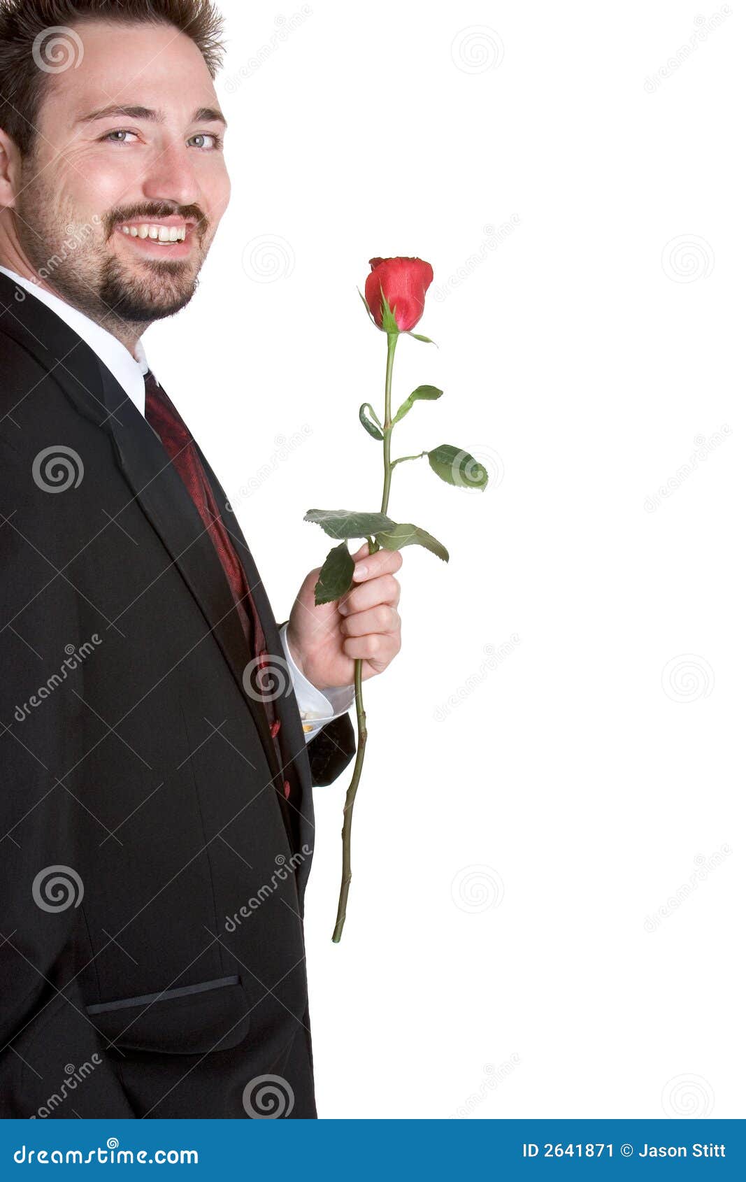 Romantic Rose Man stock image. Image of space, profile - 2641871
