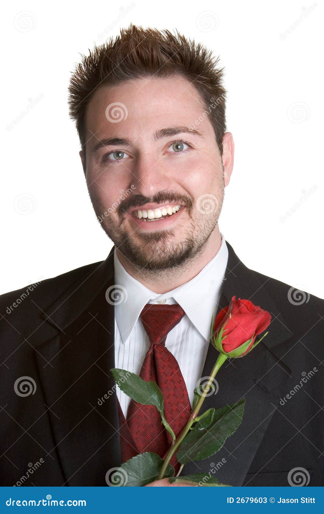 Romantic Rose Man stock image. Image of rose, tuxedo, people - 2679603