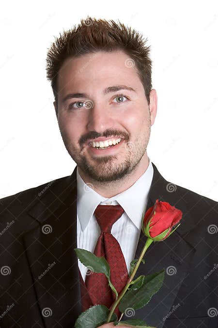 Romantic Rose Man stock image. Image of rose, tuxedo, people - 2679603