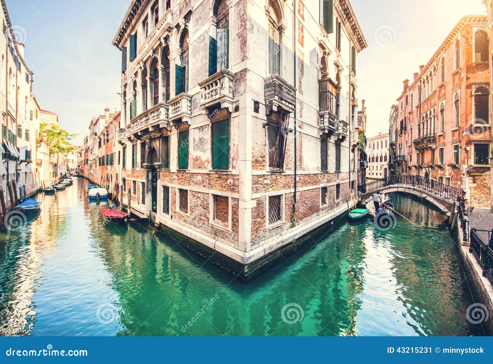 Romantic Scene in Venice, Italy Stock Image - Image of facade, city ...