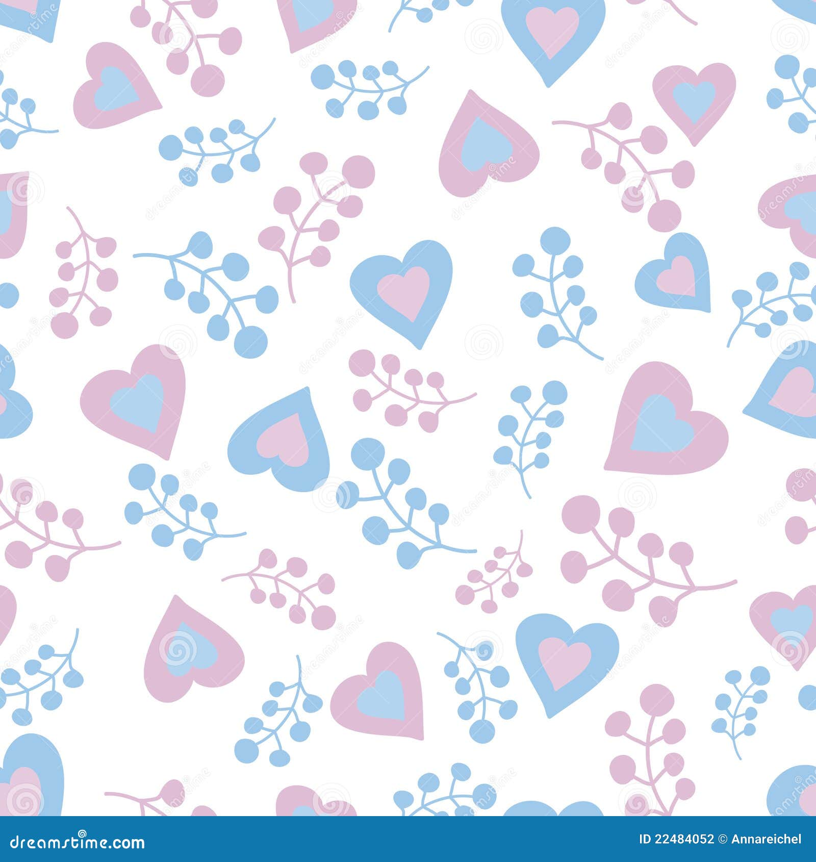 Romantic seamless pattern stock vector. Illustration of pink - 22484052