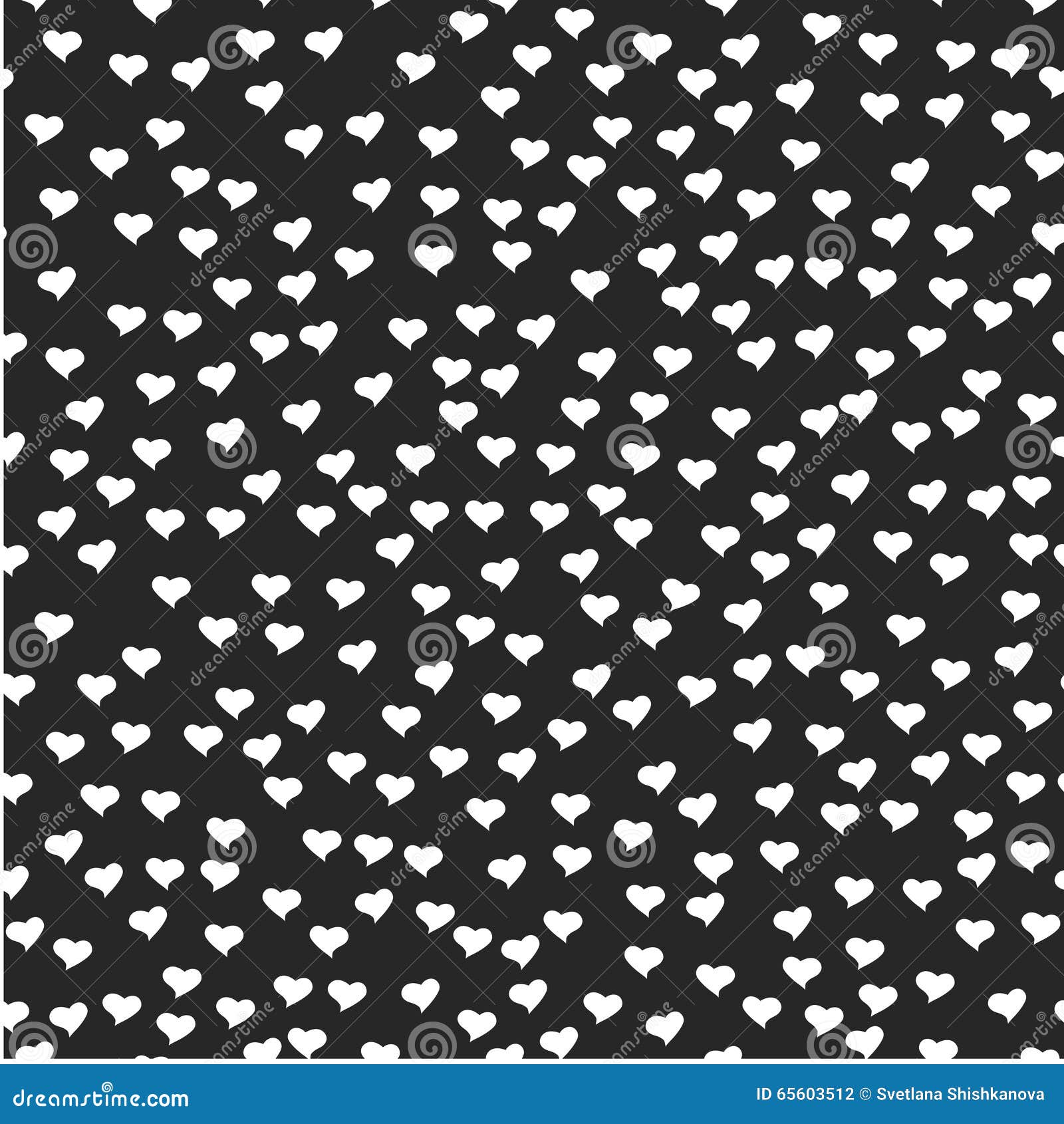 Romantic Seamless Pattern. Tiny White Hearts Stock Vector ...