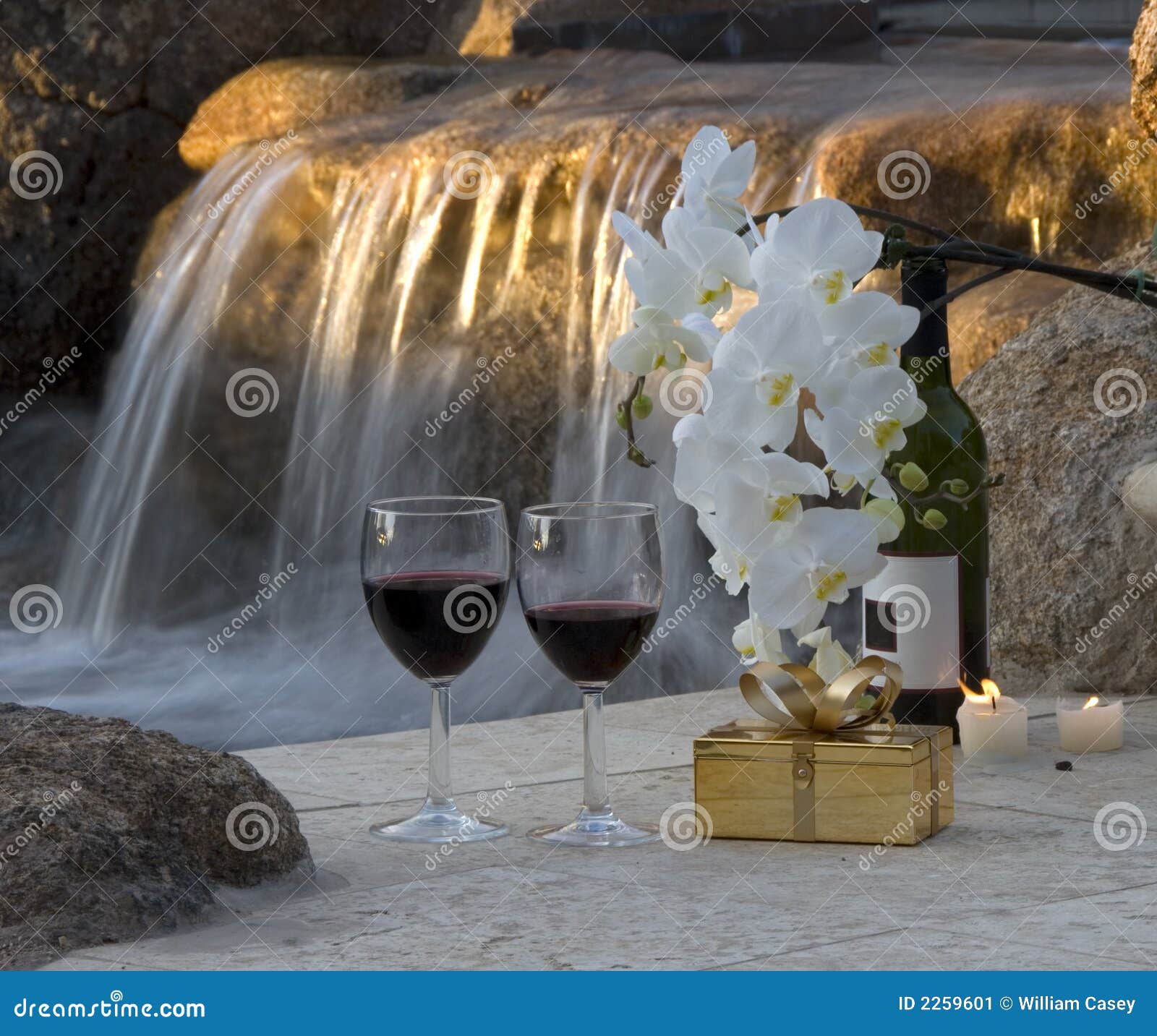 Romantic setting stock image. Image of holiday, orchid - 2259601