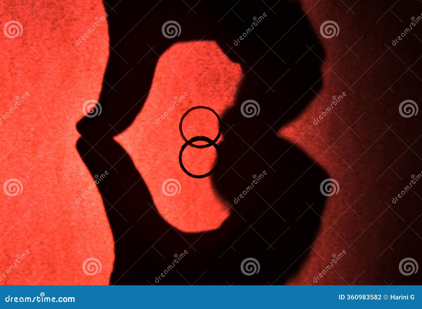 Romantic Shadow Silhouette with Wedding Rings – Love & Commitment ...