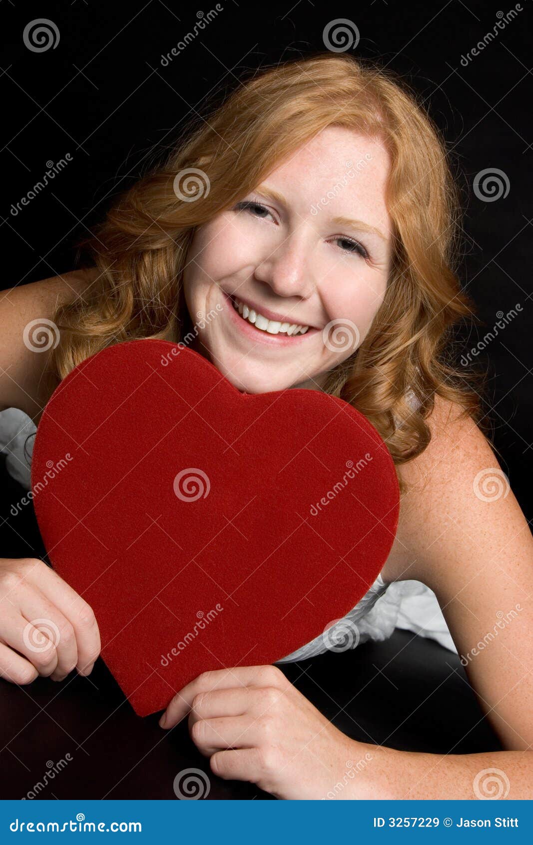 Romantic Smiling Woman stock image. Image of white, isolated - 3257229