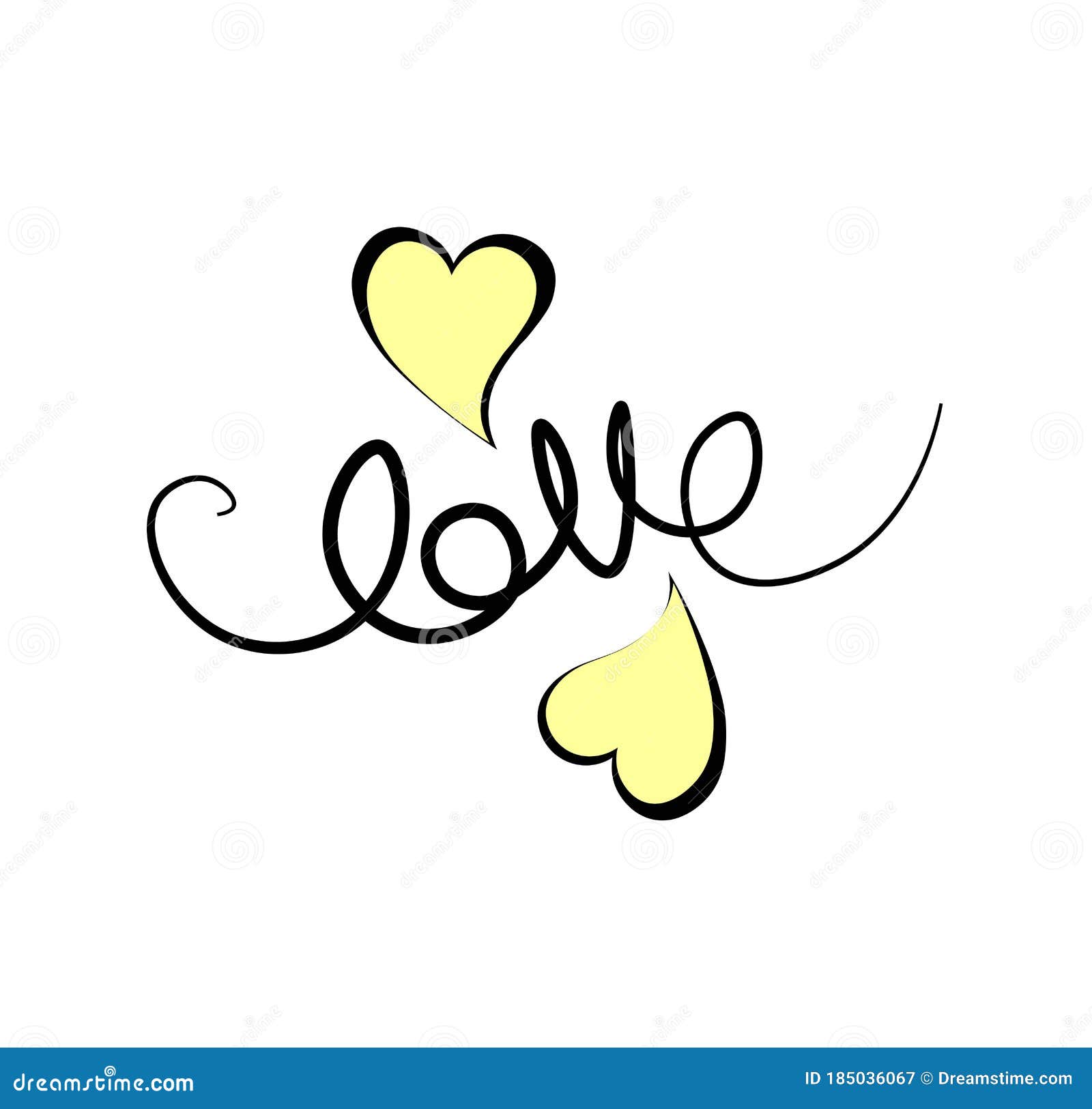 Romantic Spring Vibe Pattern with Hearts. Stock Vector - Illustration ...