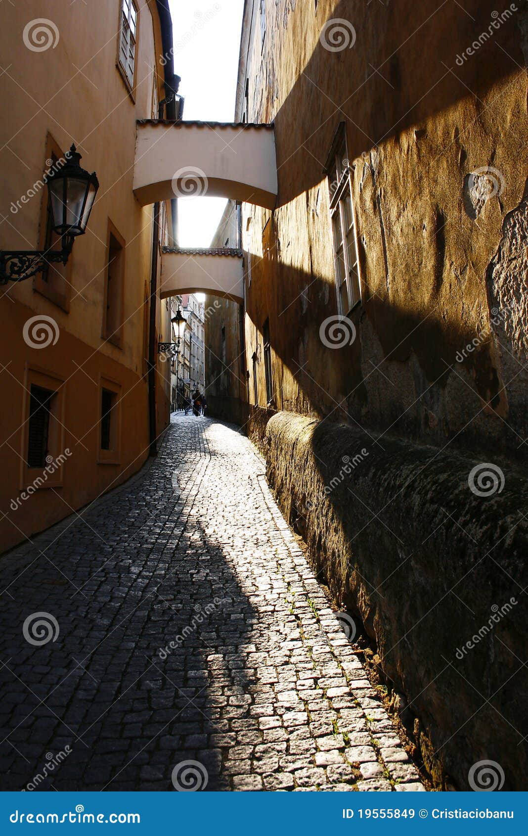Romantic Street in Prague, Czech Republic Stock Image - Image of ...