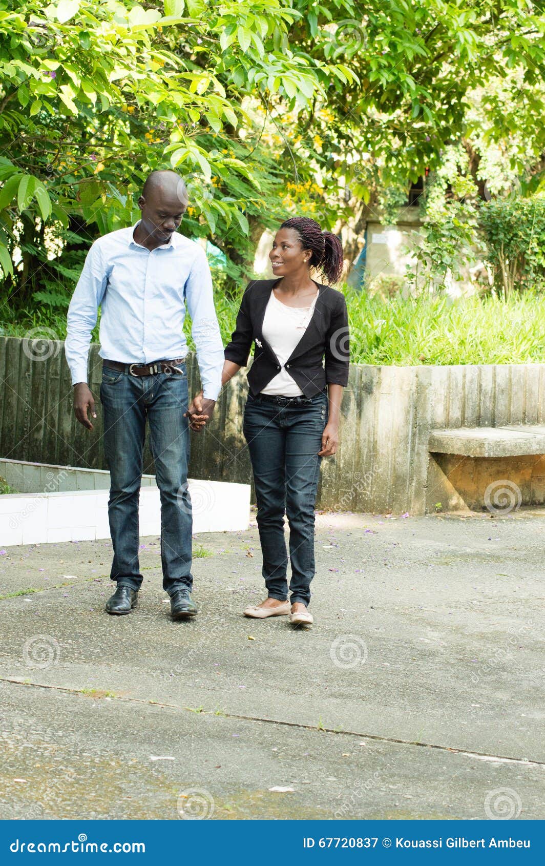 Romantic stroll. stock image. Image of laugh, young, taking - 67720837
