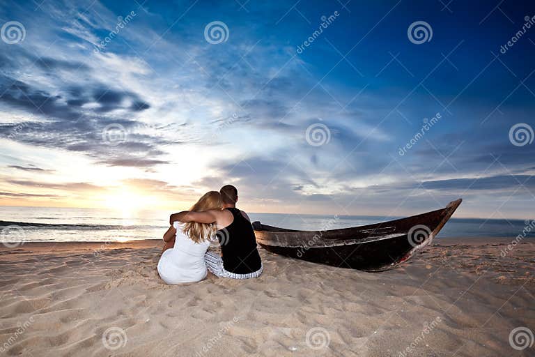 Romantic sunrise stock photo. Image of couple, idyllic - 12086154