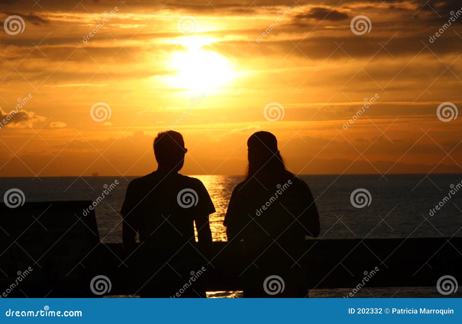 Romantic Sunset stock photo. Image of peace, love, nature - 202332