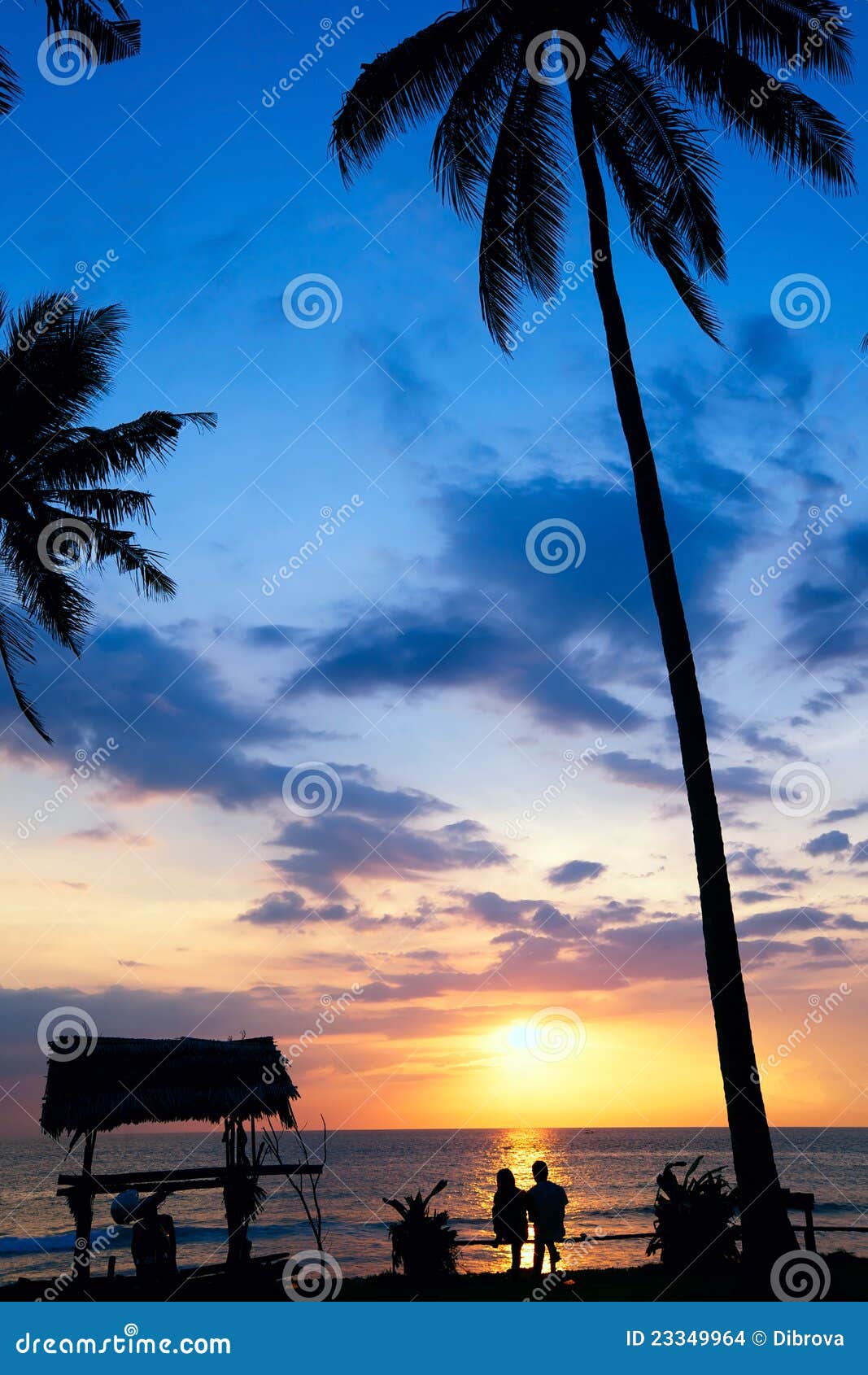 Romantic Sunset stock photo. Image of coastline, resort - 23349964