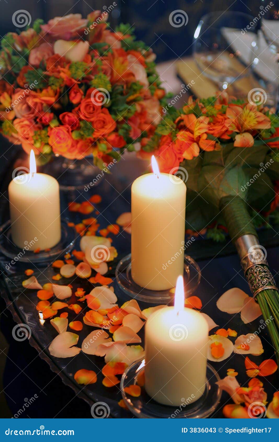 Romantic Table Scene stock image. Image of meal, table - 3836043