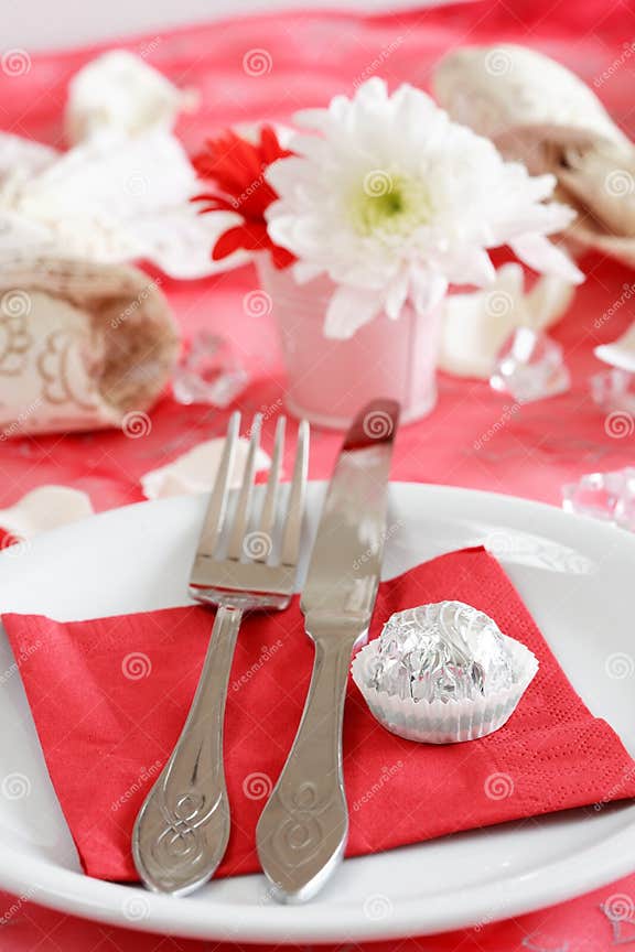 Romantic table setting stock image. Image of love, special - 2531661