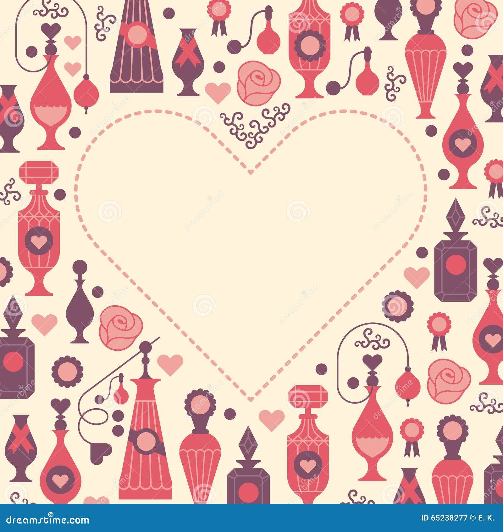 Romantic template stock vector. Illustration of flirting - 65238277