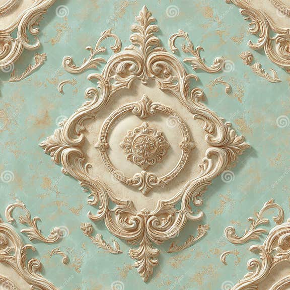 A Romantic Texture Background Featuring a Vintage Seamless Flower ...