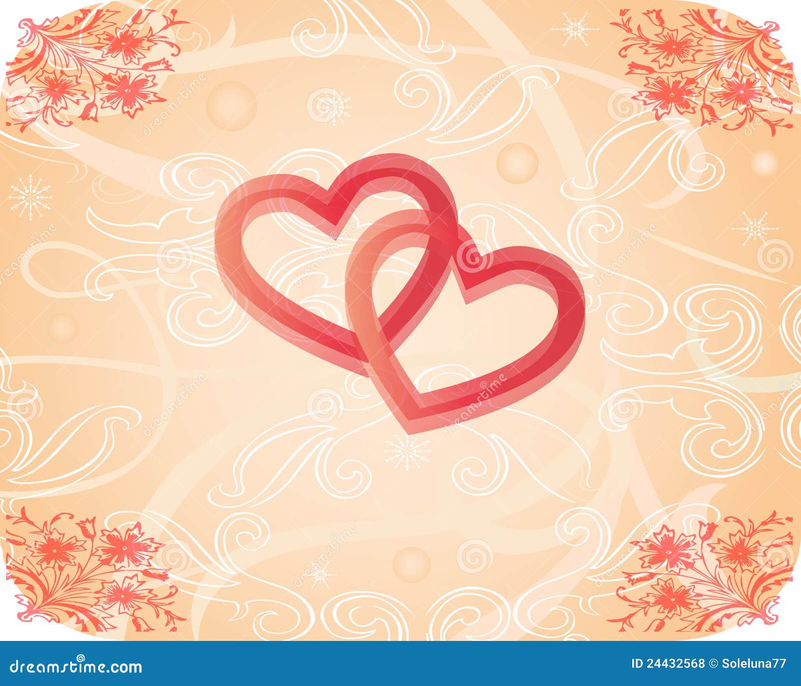 Romantic Texture with Hearts Stock Vector - Illustration of retro ...