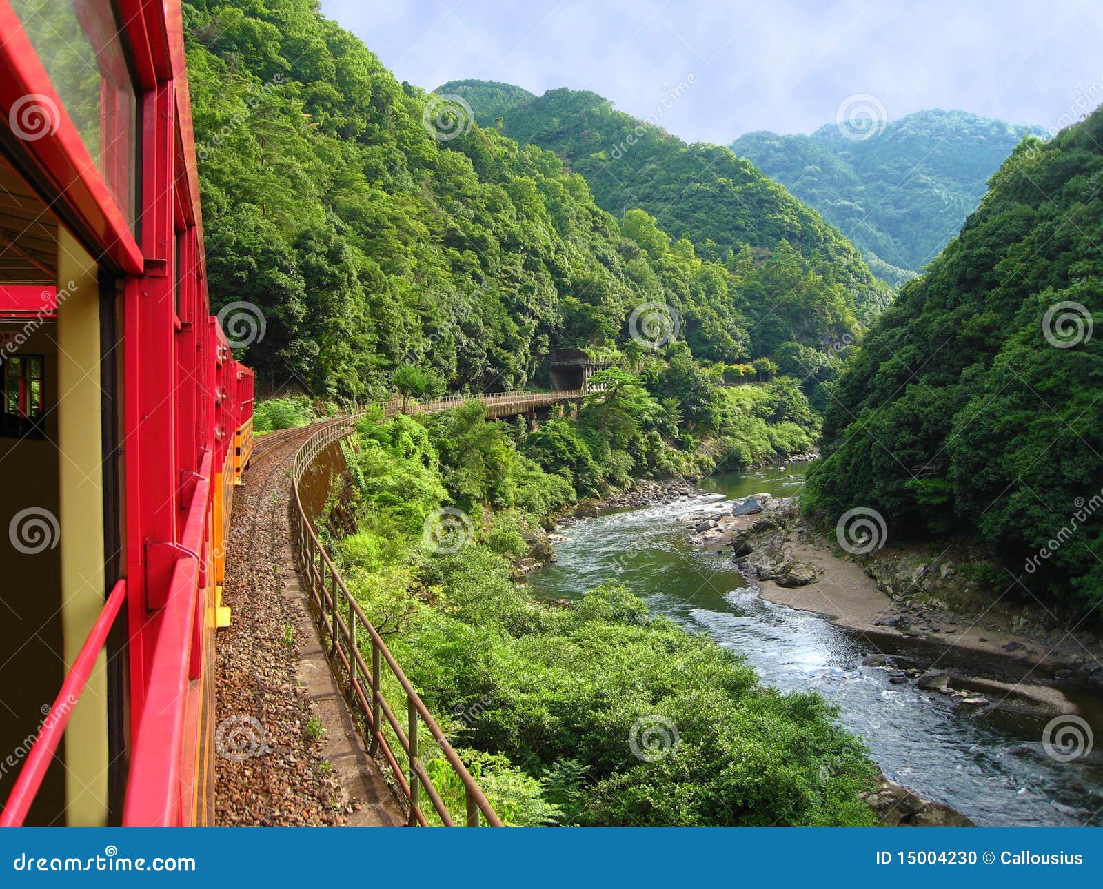Romantic Train stock photo. Image of kyoto, rails, nature - 15004230