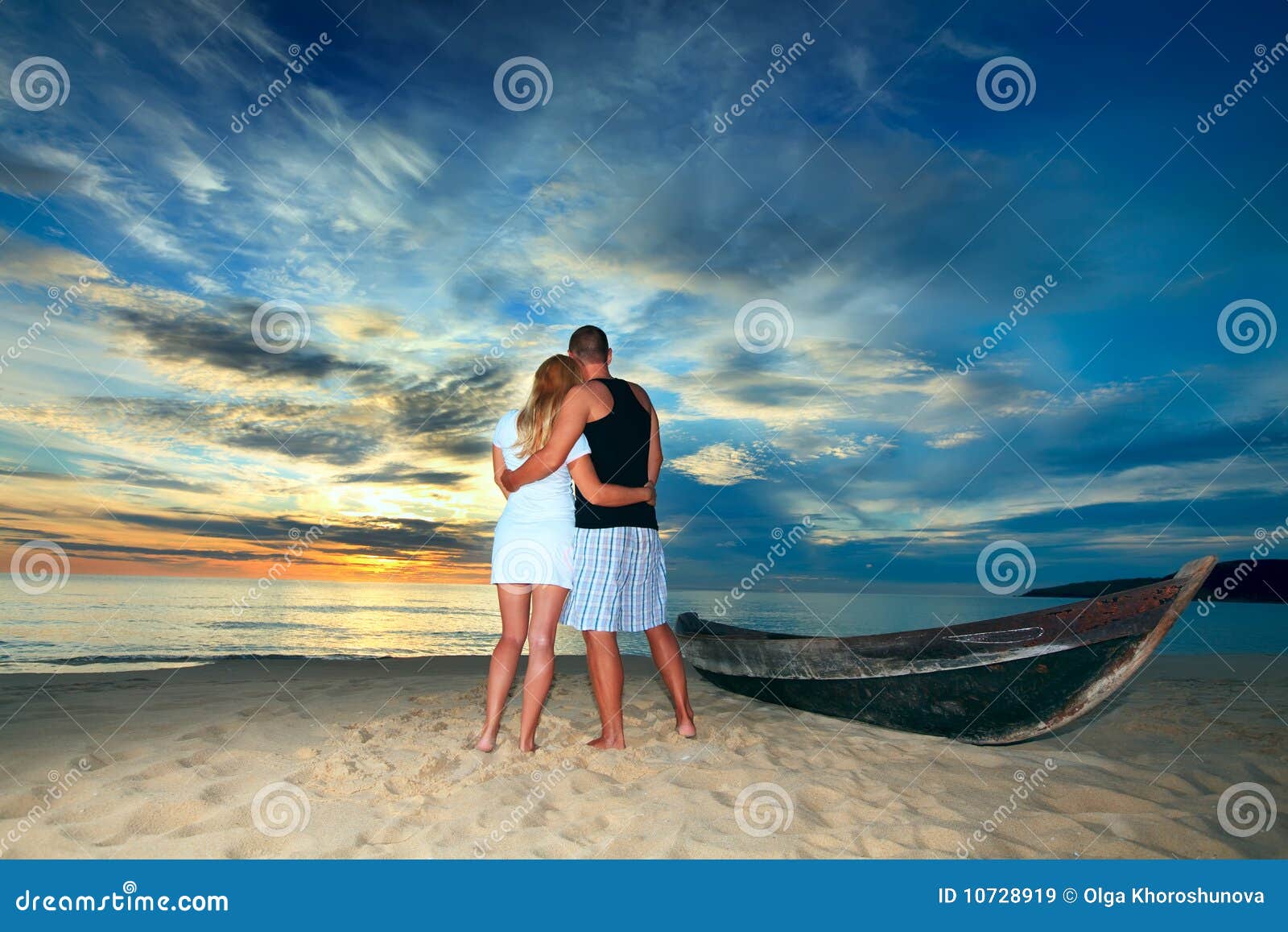Romantic Uninhabited Island Stock Image - Image of boat, flirting: 10728919