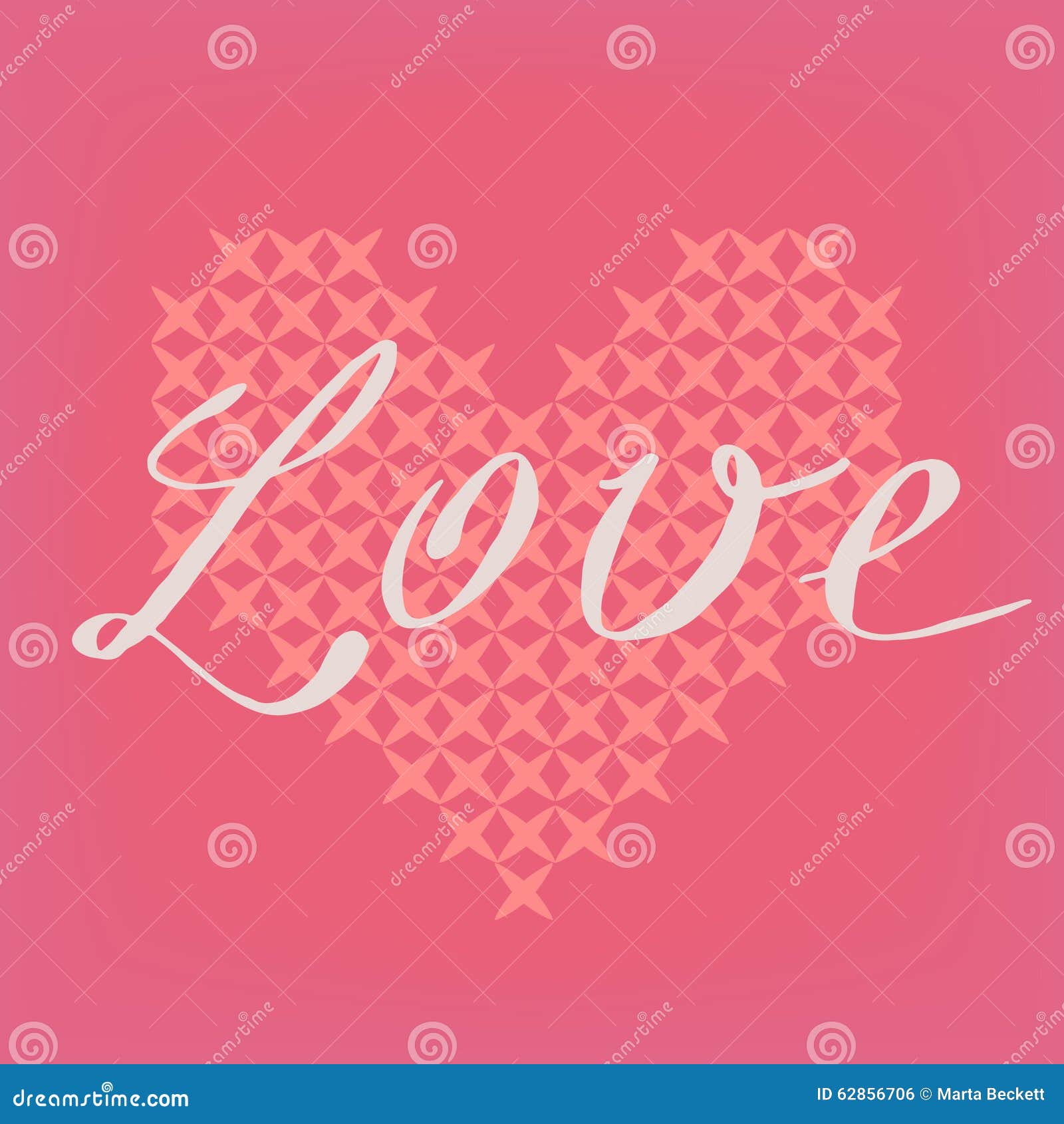 Romantic vector pink card stock vector. Illustration of date - 62856706