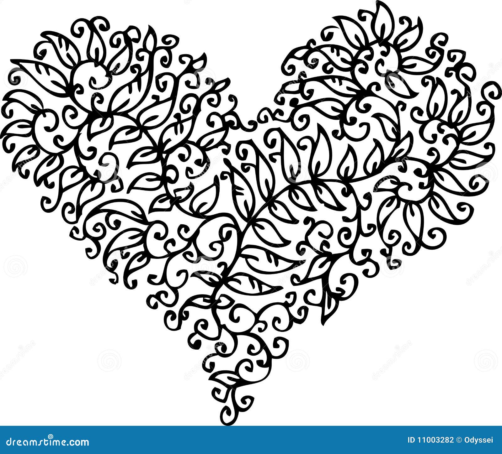 Romantic vignette CXXXV stock vector. Illustration of flourish - 11003282