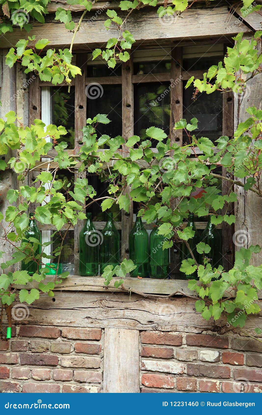 Romantic window stock photo. Image of farmhouse, window - 12231460