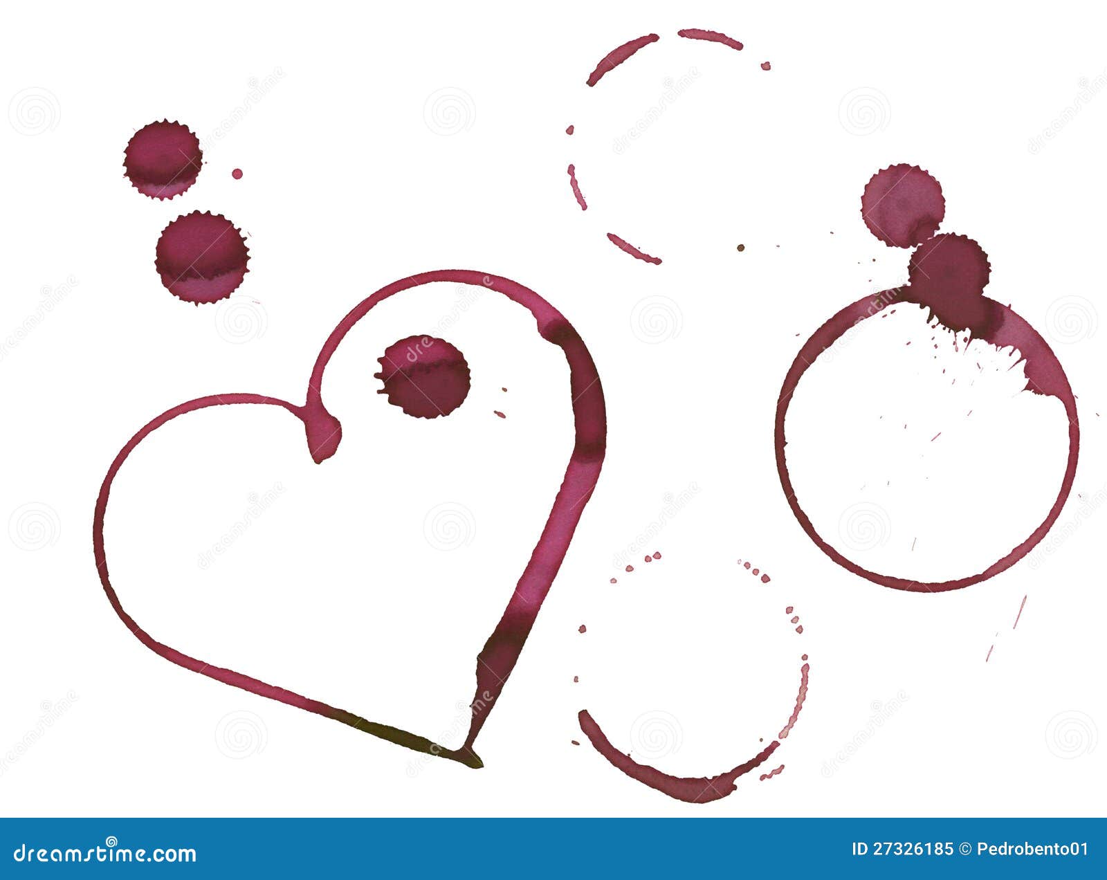 Wine Stain Heart Stock Illustrations – 46 Wine Stain Heart Stock ...