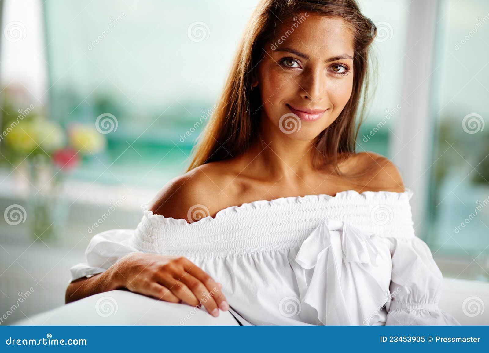 Romantic woman stock image. Image of beauty, gorgeous - 23453905