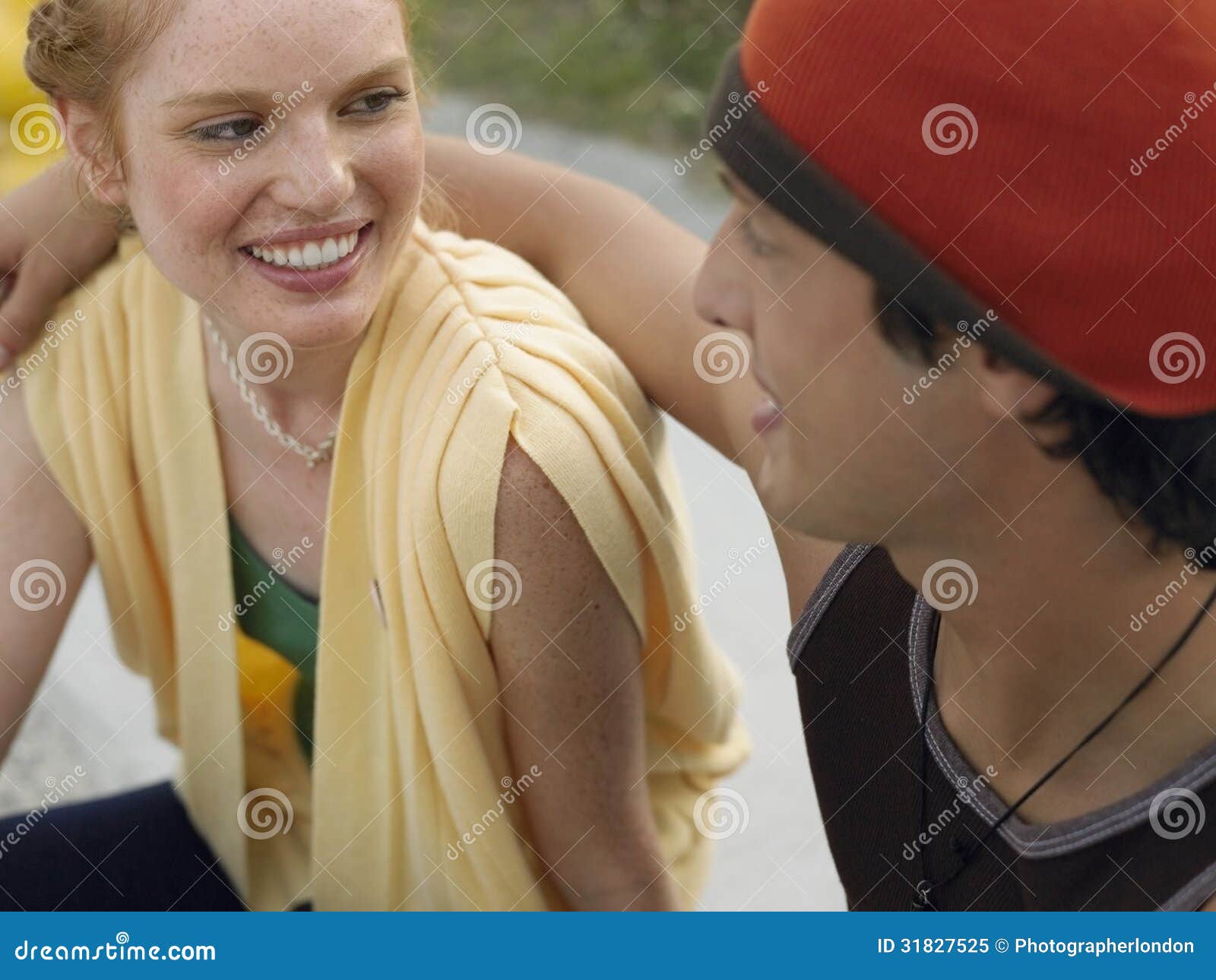 Romantic Young Couple stock image. Image of trendy, female - 31827525