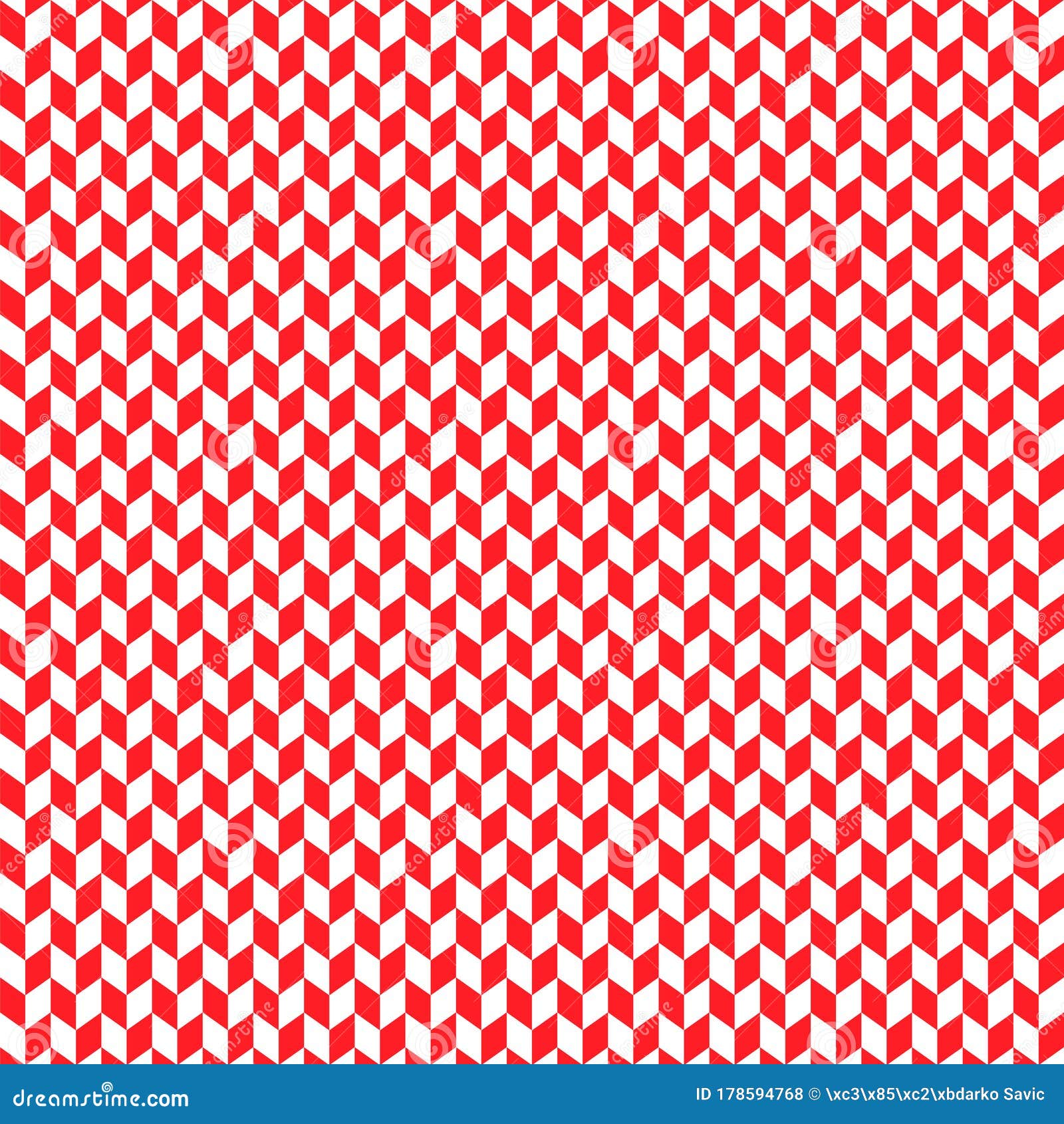 Double Weave Diamonds Red and White Pattern Stock Vector - Illustration ...