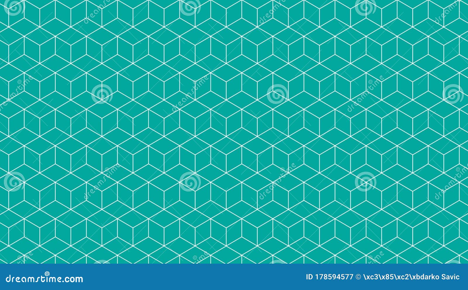 Cube Geometric Abstract Background Line Seamless Pattern Shape Stock ...