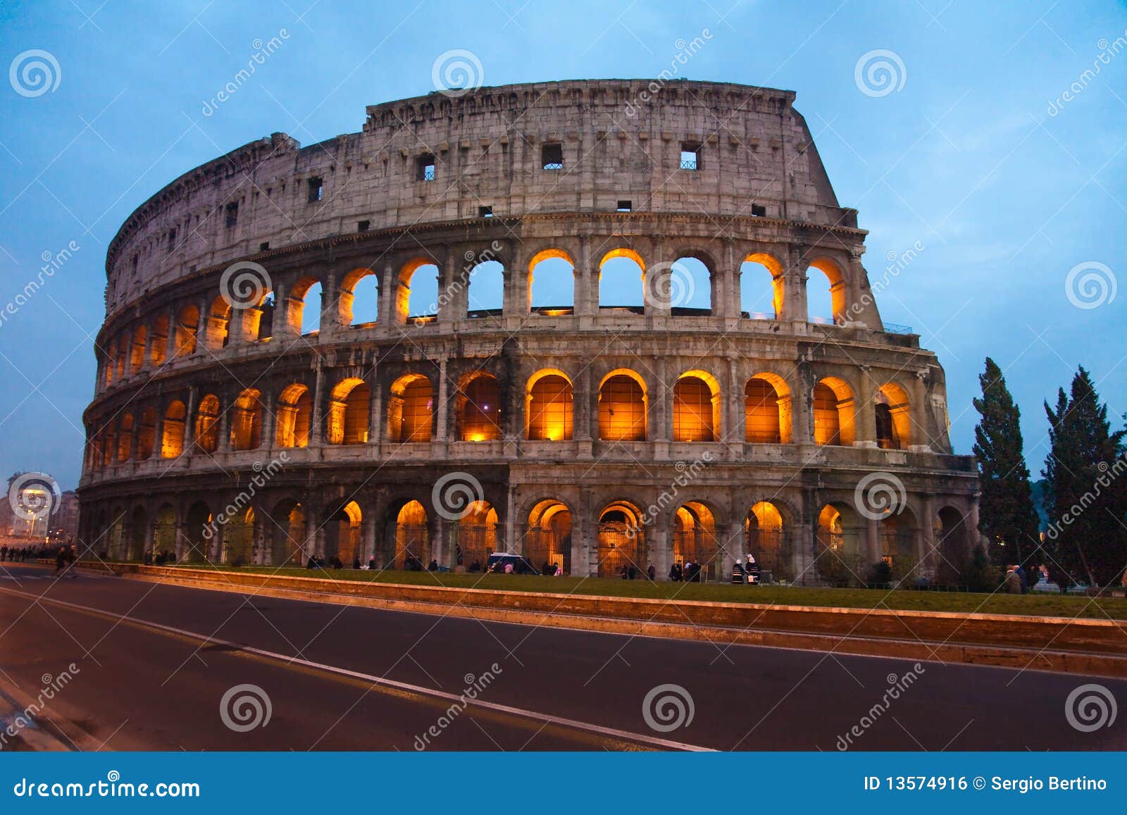 Colosseum in Rome (Anfiteatro Flavio) Stock Photo - Image of creative ...