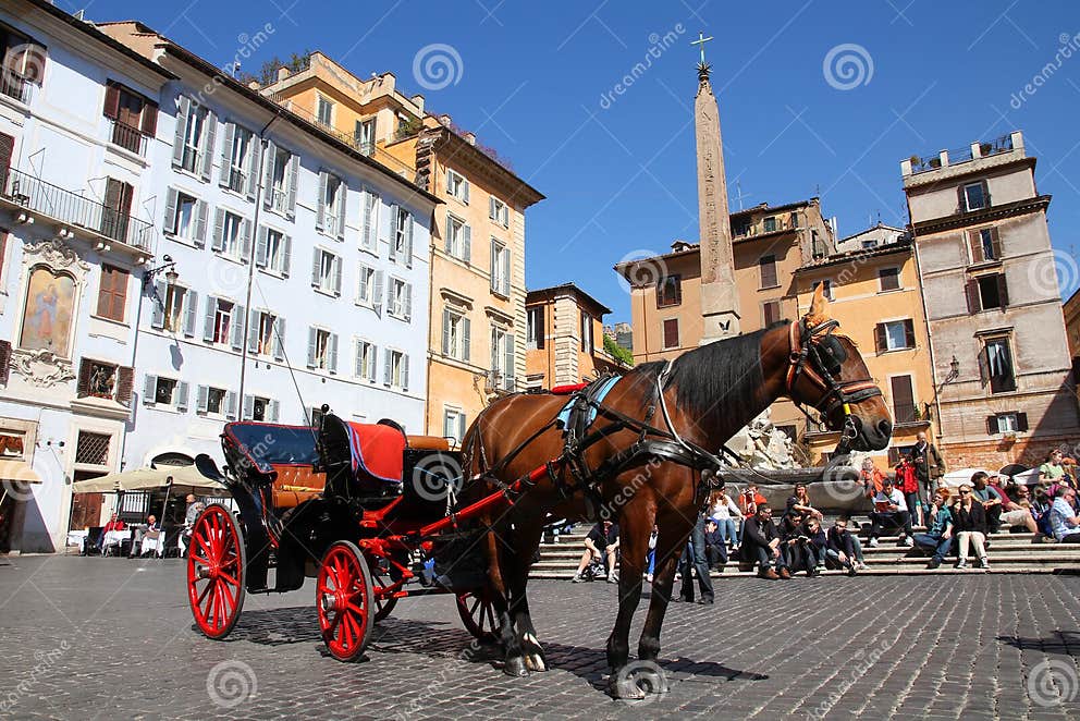Rome editorial image. Image of sculpture, rotonda, street - 25328435