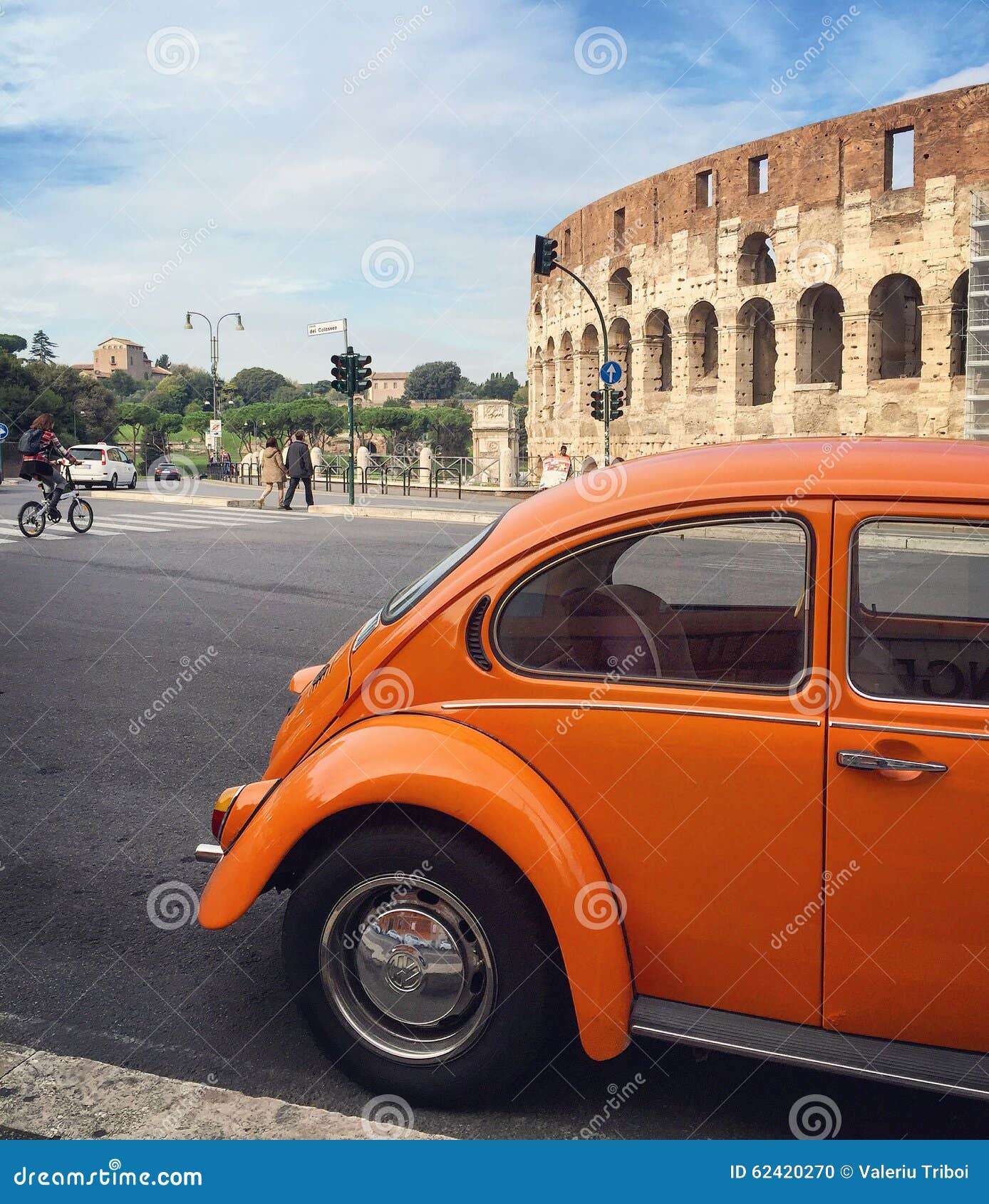 Rome image éditorial. Image of rome, italie, vieux, véhicule - 62420270