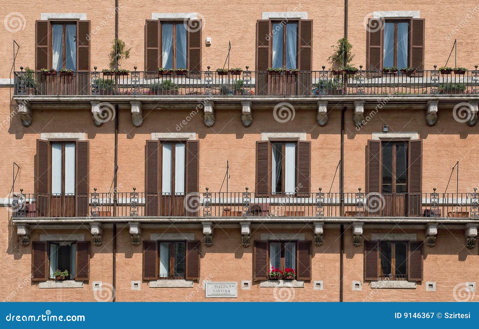 Rome stock image. Image of architecture, acient, rows - 9146367