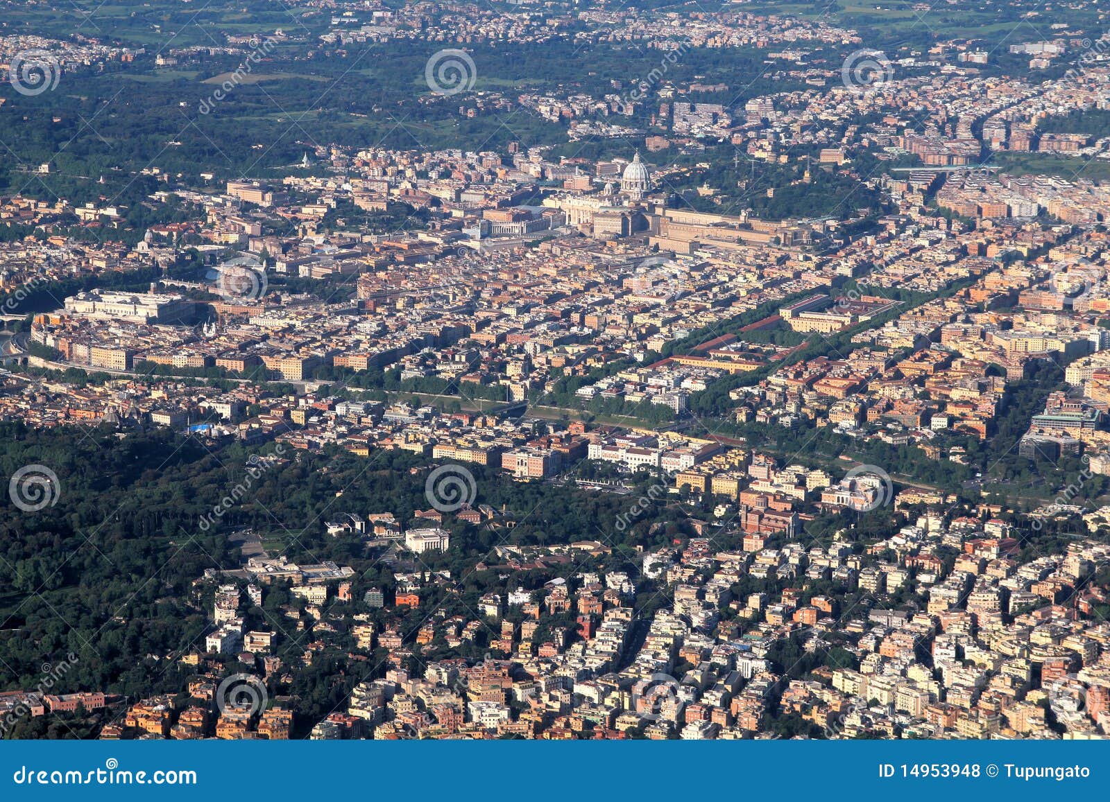 Rome aerial view stock photo. Image of sightseeing, rome - 14953948