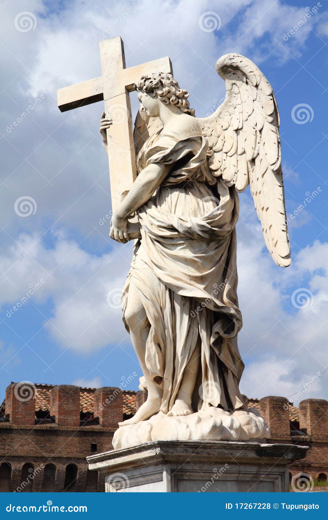 Rome angel stock photo. Image of rome, ponte, urban, sant - 17267228