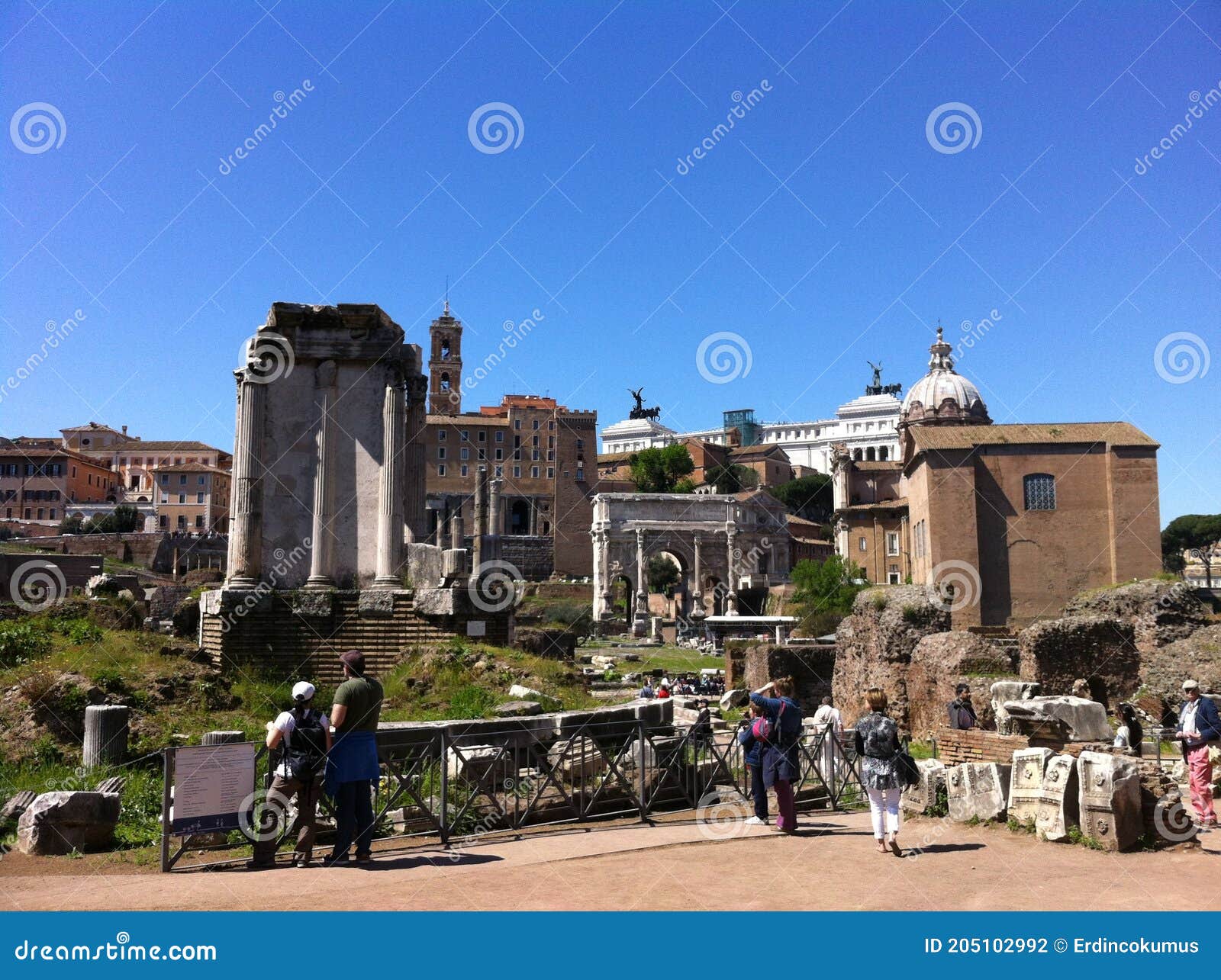 Rome Architectures and Tourist Destination View Editorial Photography ...