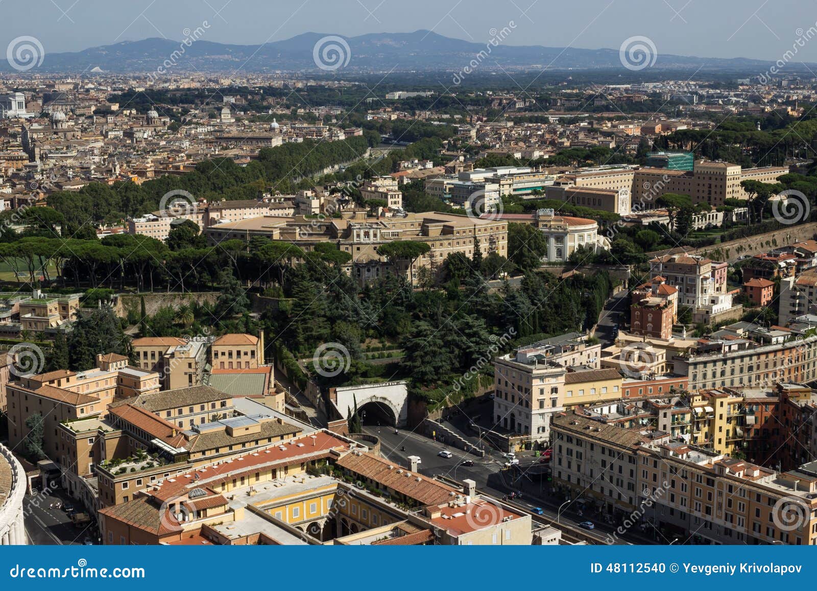 Rome bird s-eye view stock photo. Image of high, italian - 48112540