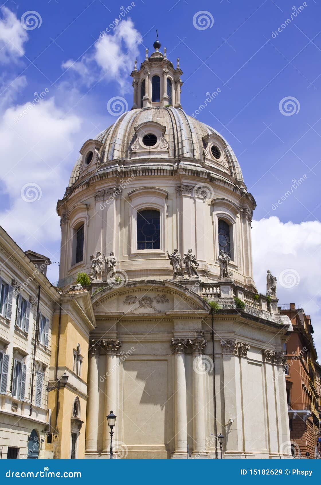 Rome church stock image. Image of tourism, european, outdoors - 15182629