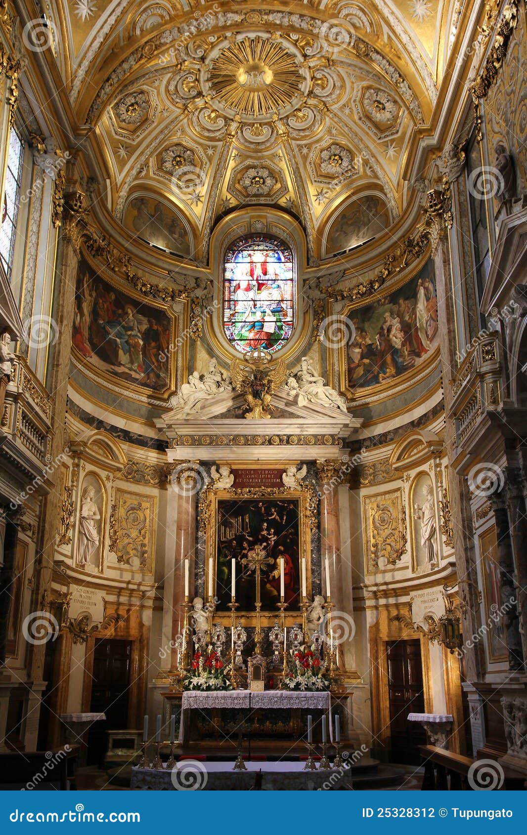 Rome church editorial photography. Image of window, tourism - 25328312