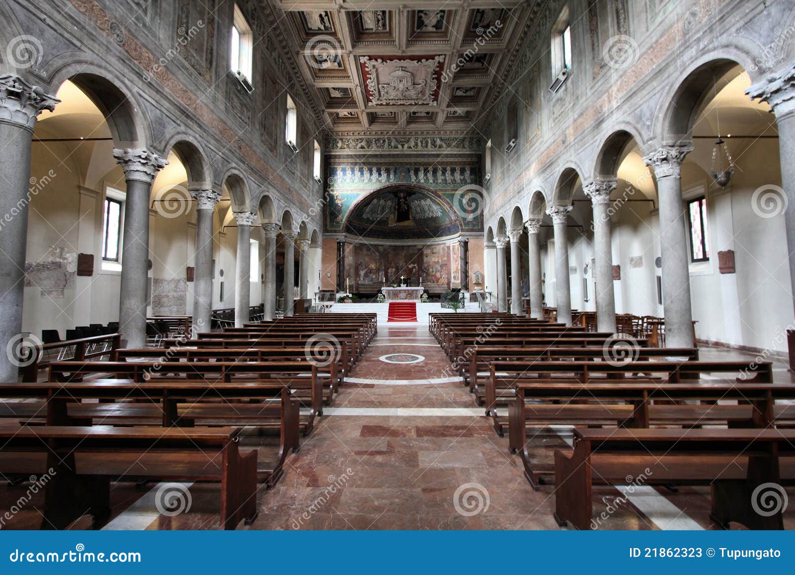Rome - church interior editorial stock photo. Image of italian - 21862323