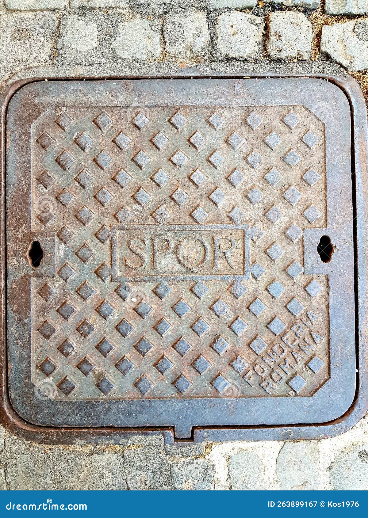 Iron Manhole Icons Set Cartoon Vector. Road Hatch Of Different Shape ...