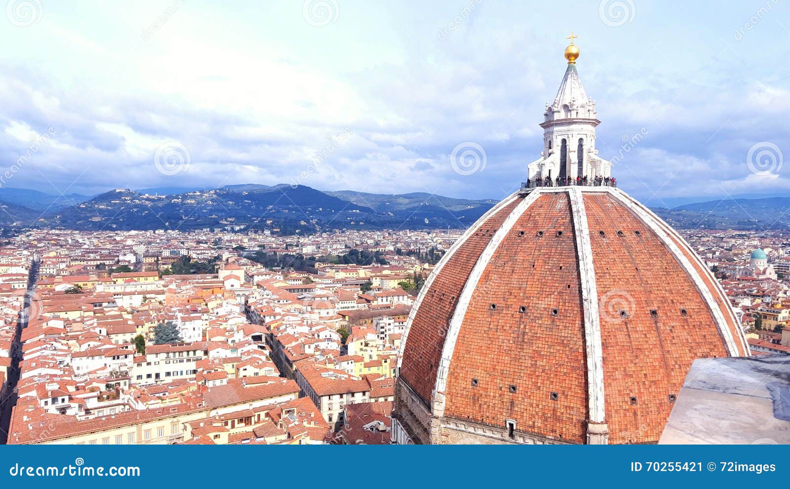 Florence Cityscape and Dome. Stock Image - Image of city, italy: 70255421